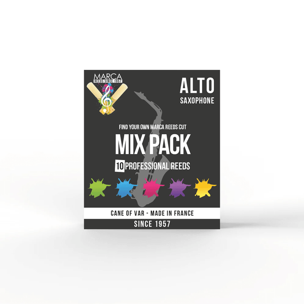 10 REEDS MARCA MIX PACK FOR ALTO SAXOPHONE