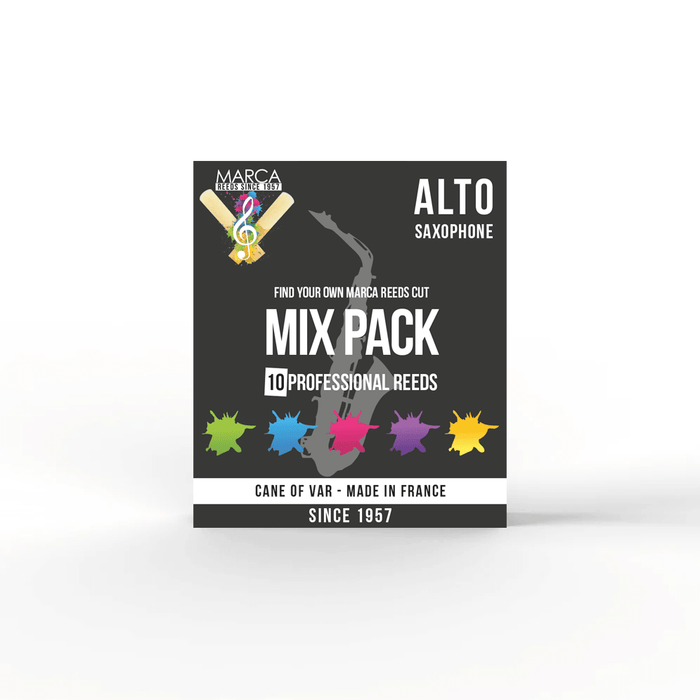 10 REEDS MARCA MIX PACK FOR ALTO SAXOPHONE